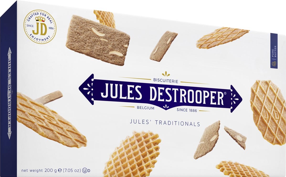 Jules Destrooper biscuits, Jules' Traditionals, boîte de 200 g bij ...