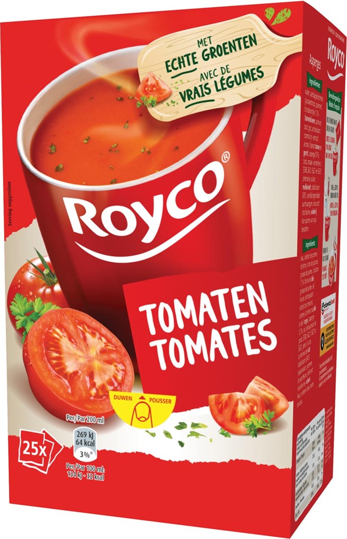 Royco Minute Soup classic tomaat, pak van 25 zakjes bij VindiQ Office