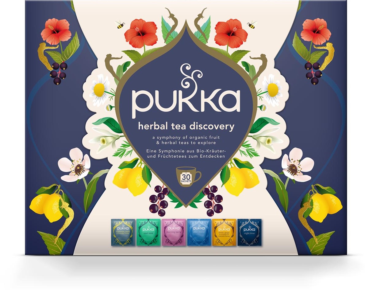 Pukka thee bio discovery box, geassorteerde smaken, doos van 30 stuks ...