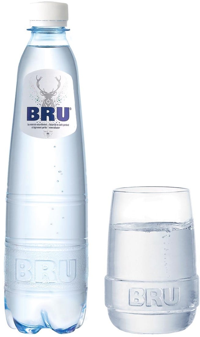 Bru eau légèrement pétillante, bouteille de 50 cl, paquet de 24 pièces ...
