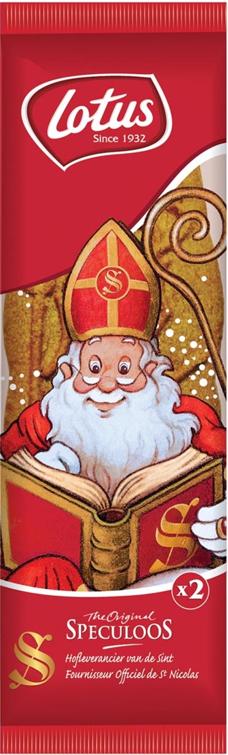 Lotus speculoos Saint-Nicolas, paquet de 2 pièces de 42,5 g bij VindiQ ...
