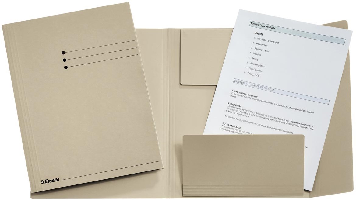 Esselte dossiermap grijs, ft A4 bij VindiQ Office