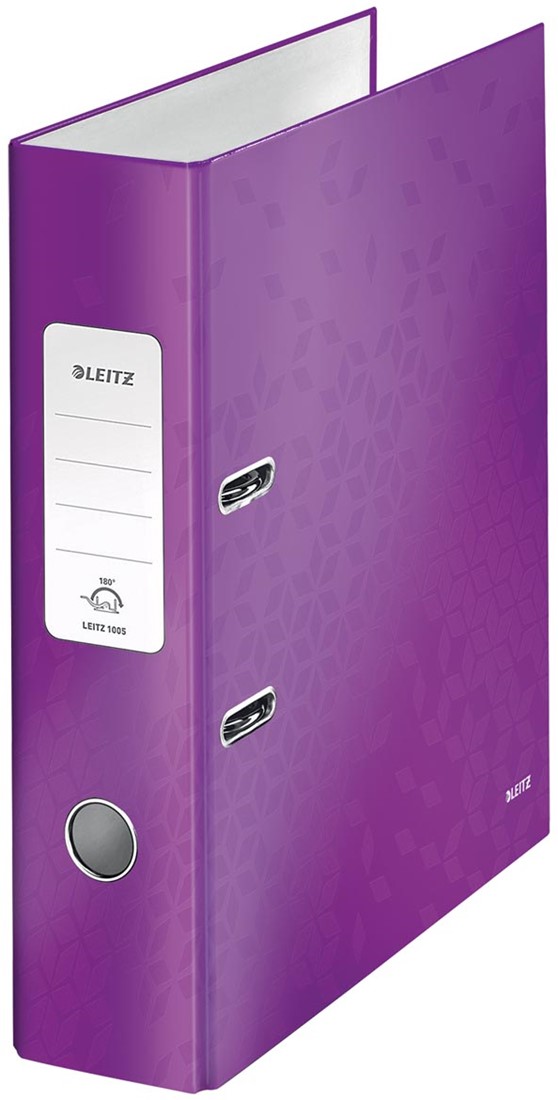 Leitz WOW ordner paars, rug van 8,5 cm bij VindiQ Office