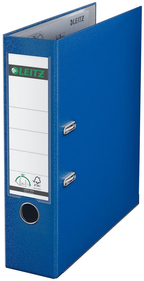 Leitz 180° ordner, A4, uit PP, rug van 8 cm, donkerblauw bij VindiQ Office