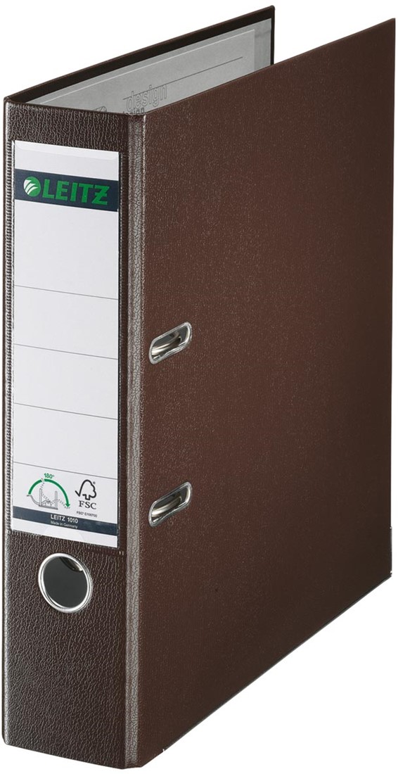 Leitz 180° ordner, A4, uit PP, rug van 8 cm, bruin bij VindiQ Office