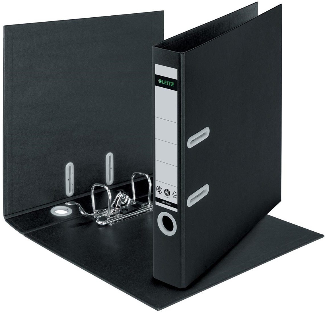 Leitz Recycle ordner, rug van 5 cm, zwart bij VindiQ Office