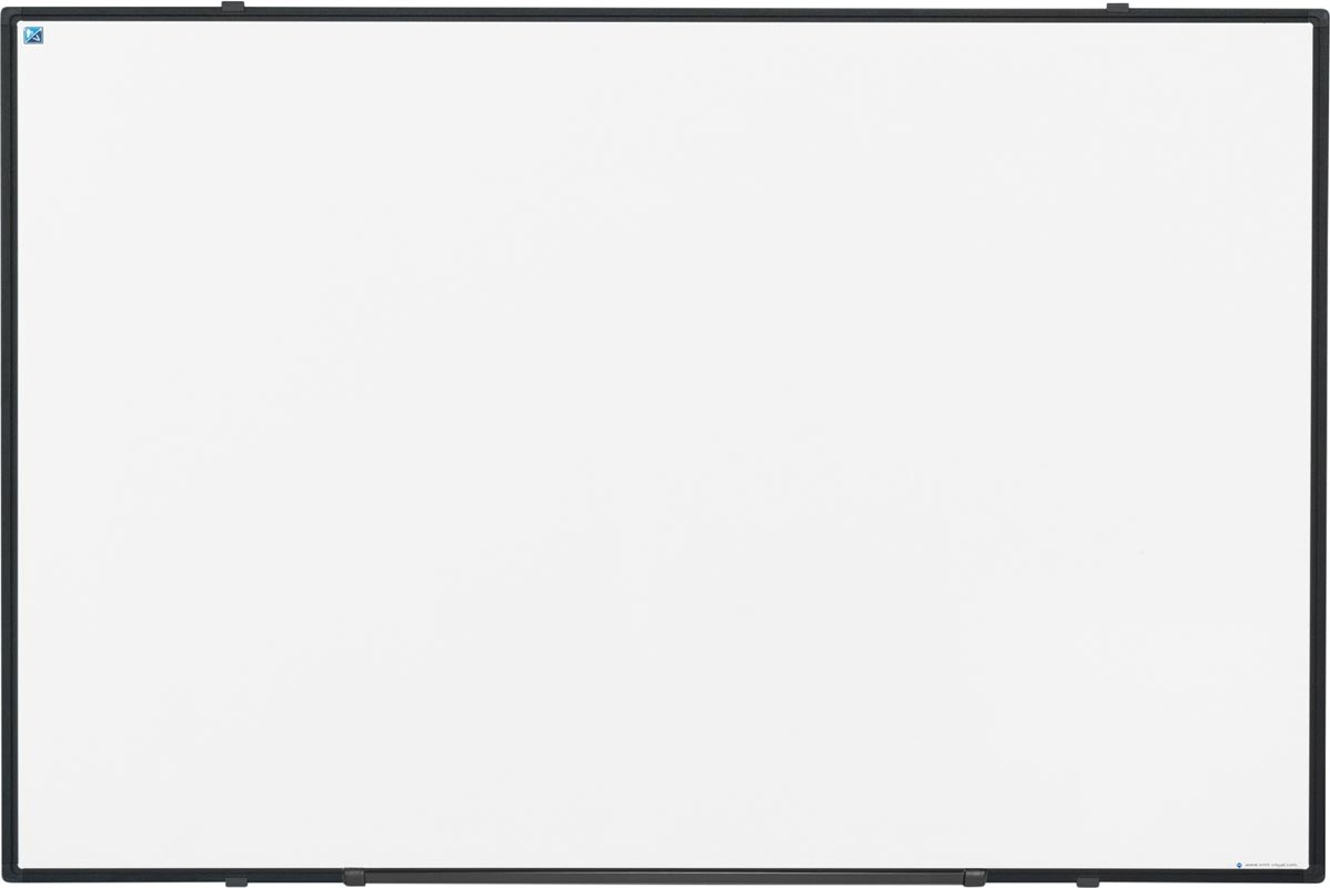 Smit Visual Softline whiteboard, gelakt staal, magnetisch, zwart ...