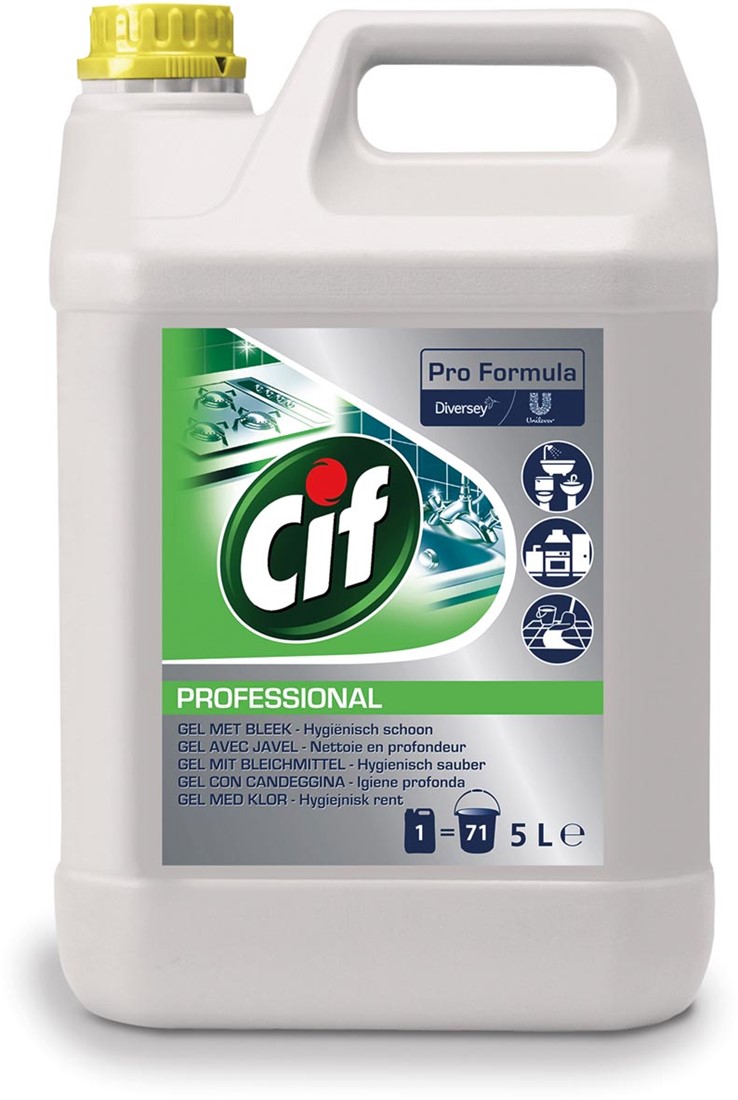 Cif Professional détergent universel avec javel, bouteille de 5 l bij ...