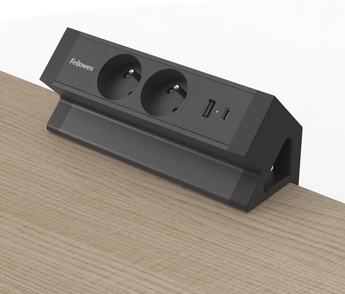 Fellowes contactdoos Power Desk 2, 2 stopcontacten + 1 x USB-A + 1 x ...