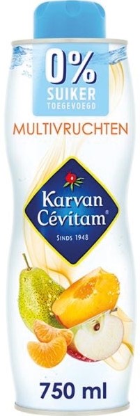Karvan Cévitam sirop, bouteille de 60 cl, 0% suiker, multifruit bij ...