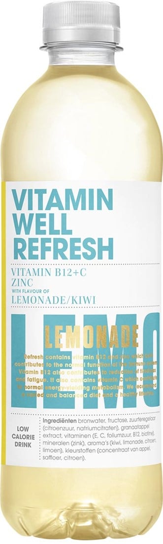 Vitamin Well vitaminewater Refresh, 500 ml, pak van 12 bij VindiQ Office