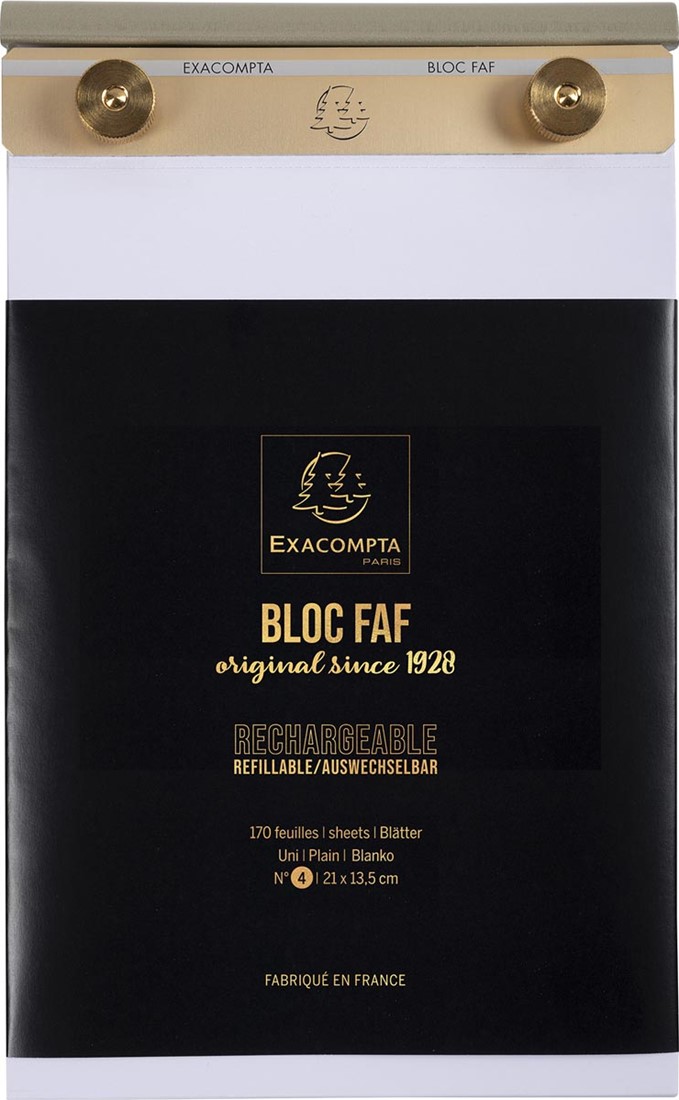 Exacompta bloc de notes FAF N°4, uni, ft 21 x 13,5 cm bij VindiQ Office