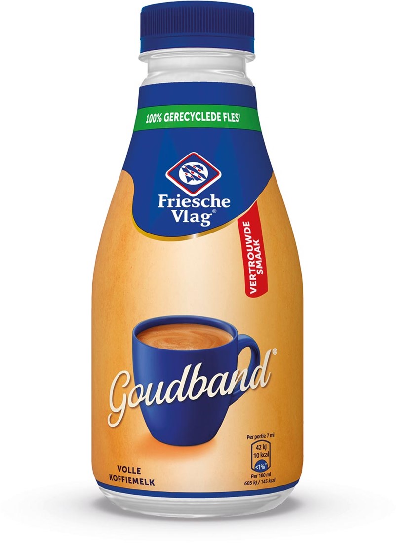 Friesche Vlag Goudband koffiemelk, fles van 300 ml bij VindiQ Office