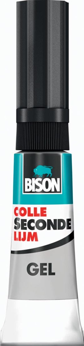Bison secondelijm, tube van 3 g, op blister bij VindiQ Office