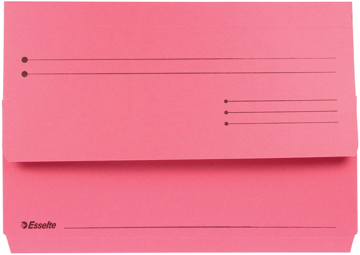 Esselte documentenmap Pocket File rood bij VindiQ Office