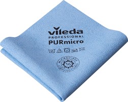 Vileda chiffon en microfibres Purmicro Active, paquet de 5 pièces, bleu ...