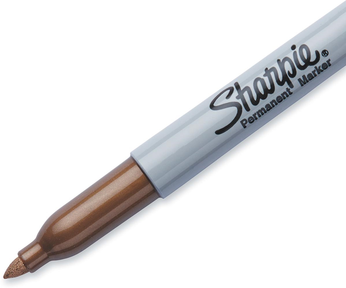 Sharpie marqueur permanent metallic, pointe fine, or bij VindiQ Office