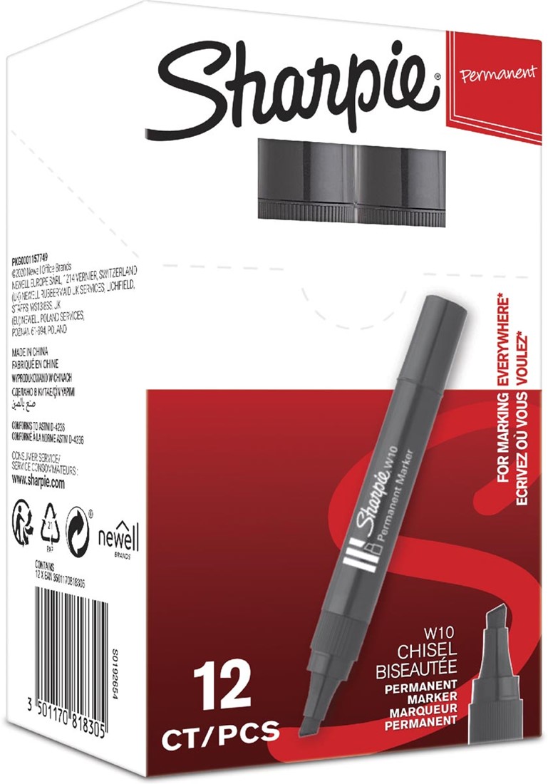 Paper Mate permanent marker W10 zwart bij VindiQ Office