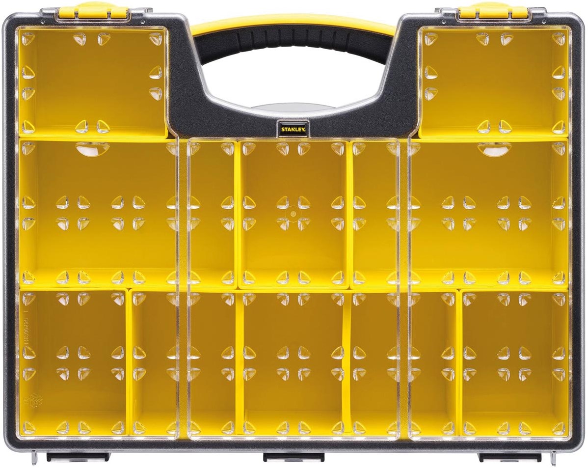 Stanley Pro organizer, 8 compartiments, janue/noir bij VindiQ Office