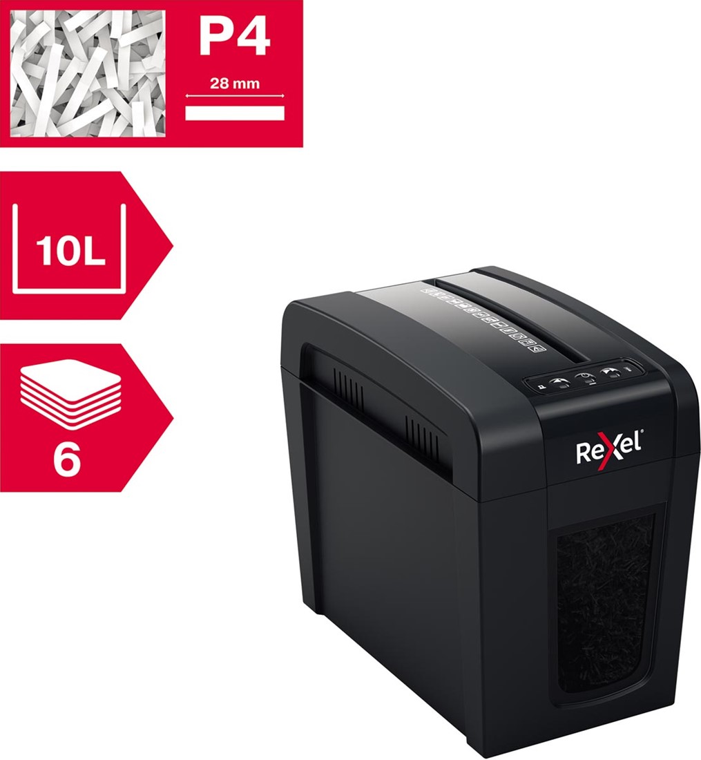 Rexel Secure papiervernietiger X6-SL bij VindiQ Office