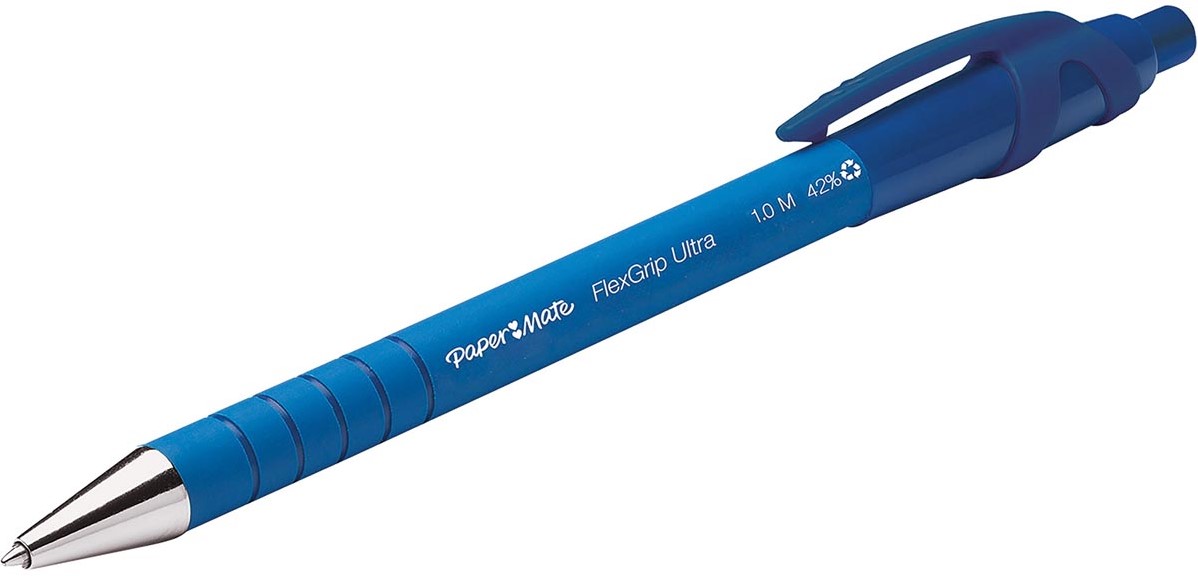 Paper Mate stylo bille Flexgrip Ultra RT, moyenne, bleu bij VindiQ Office