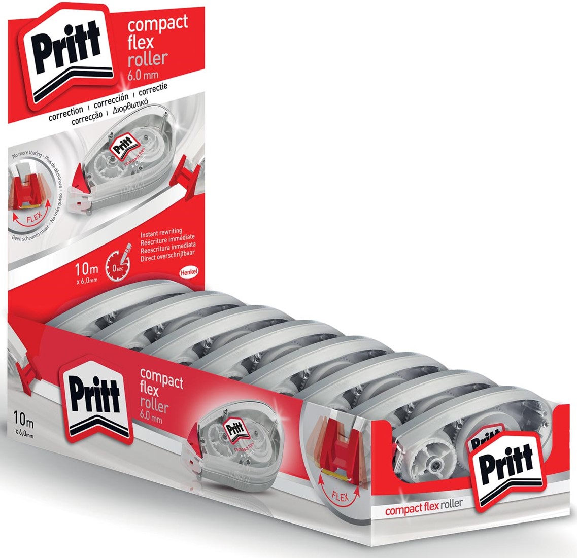 Pritt correctieroller Compact Flex 6 mm x 10 m bij VindiQ Office