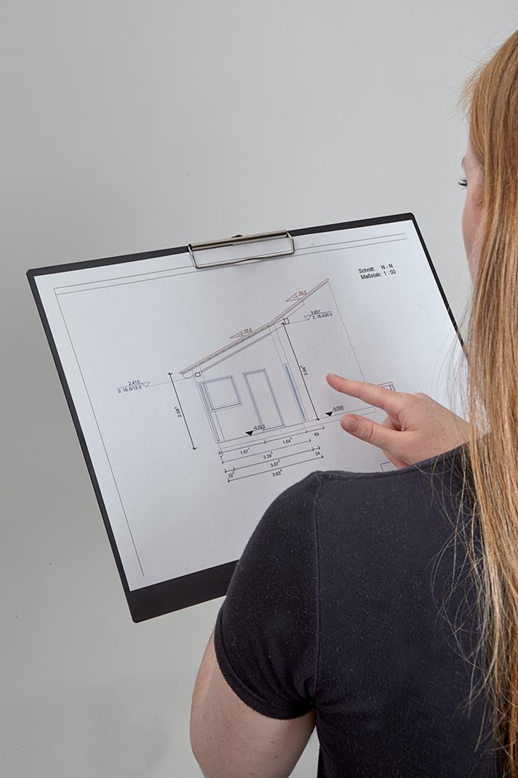 MAUL klemplaat hard kunststof PP A3 liggend zwart, niet transparant bij ...