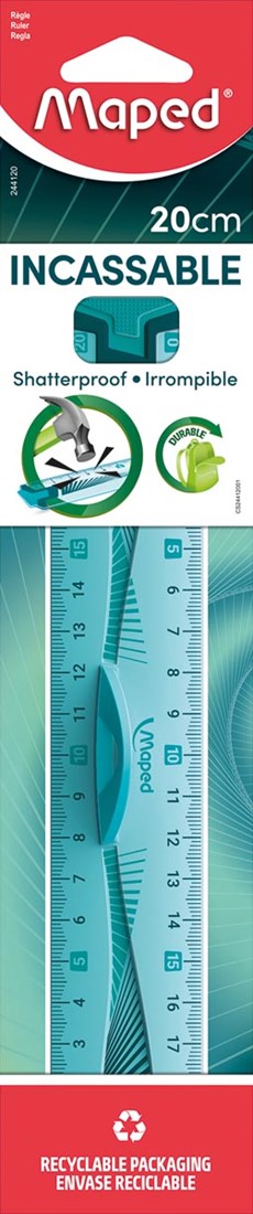 Maped decimeterlat Flex dubbele decimeter, 20 cm bij VindiQ Office