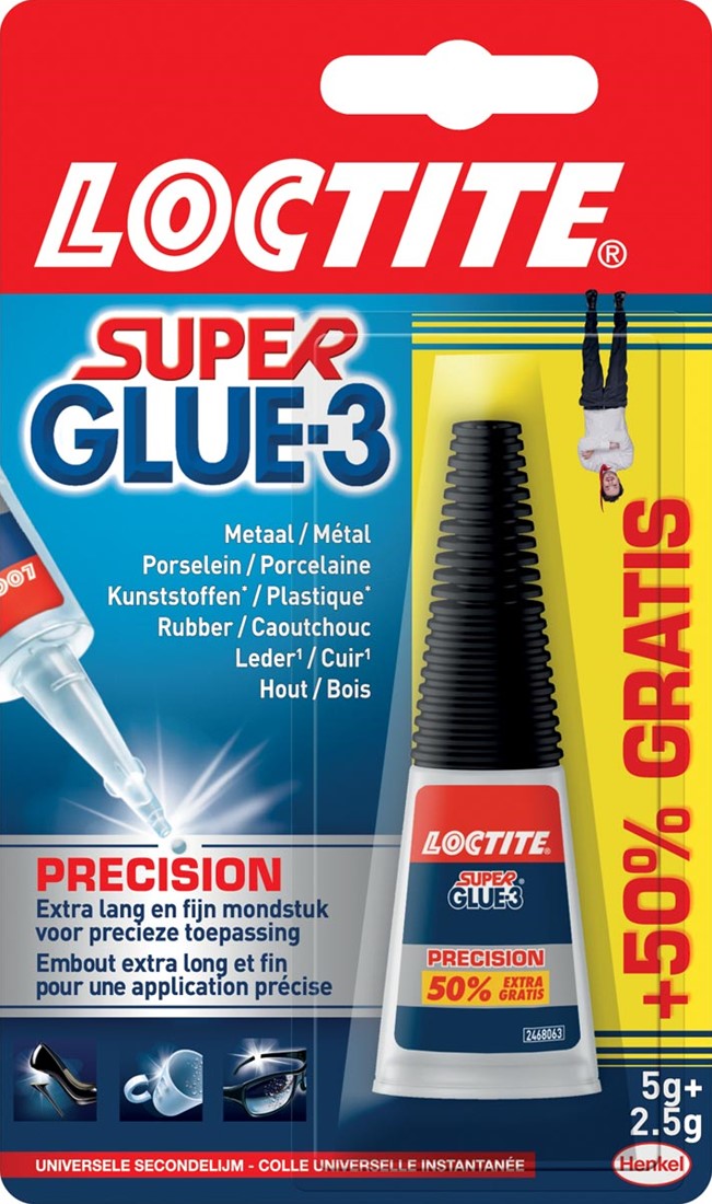 Loctite colle instantanée Super Glue Precision, 5 g + 50 % gratuit ...
