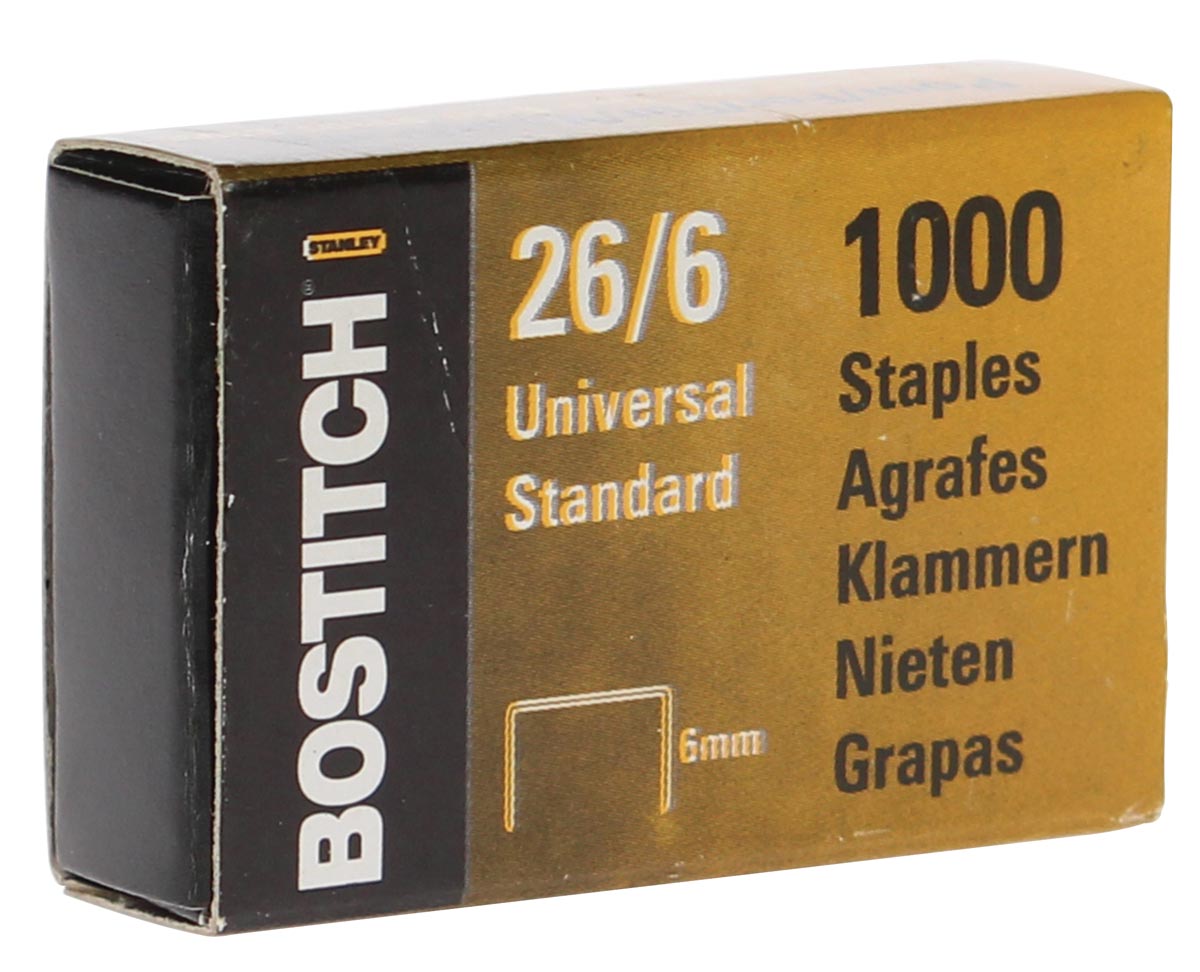 Bostitch nietjes 24-6-5MGAL (6 mm), koperkleurig, voor B440F, B660 ...