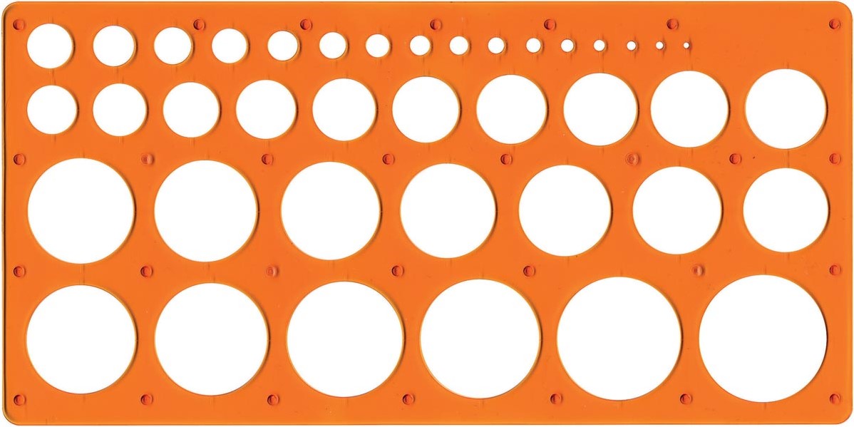 Maped gabarit de cercles, sous sachet de protection brochable bij ...