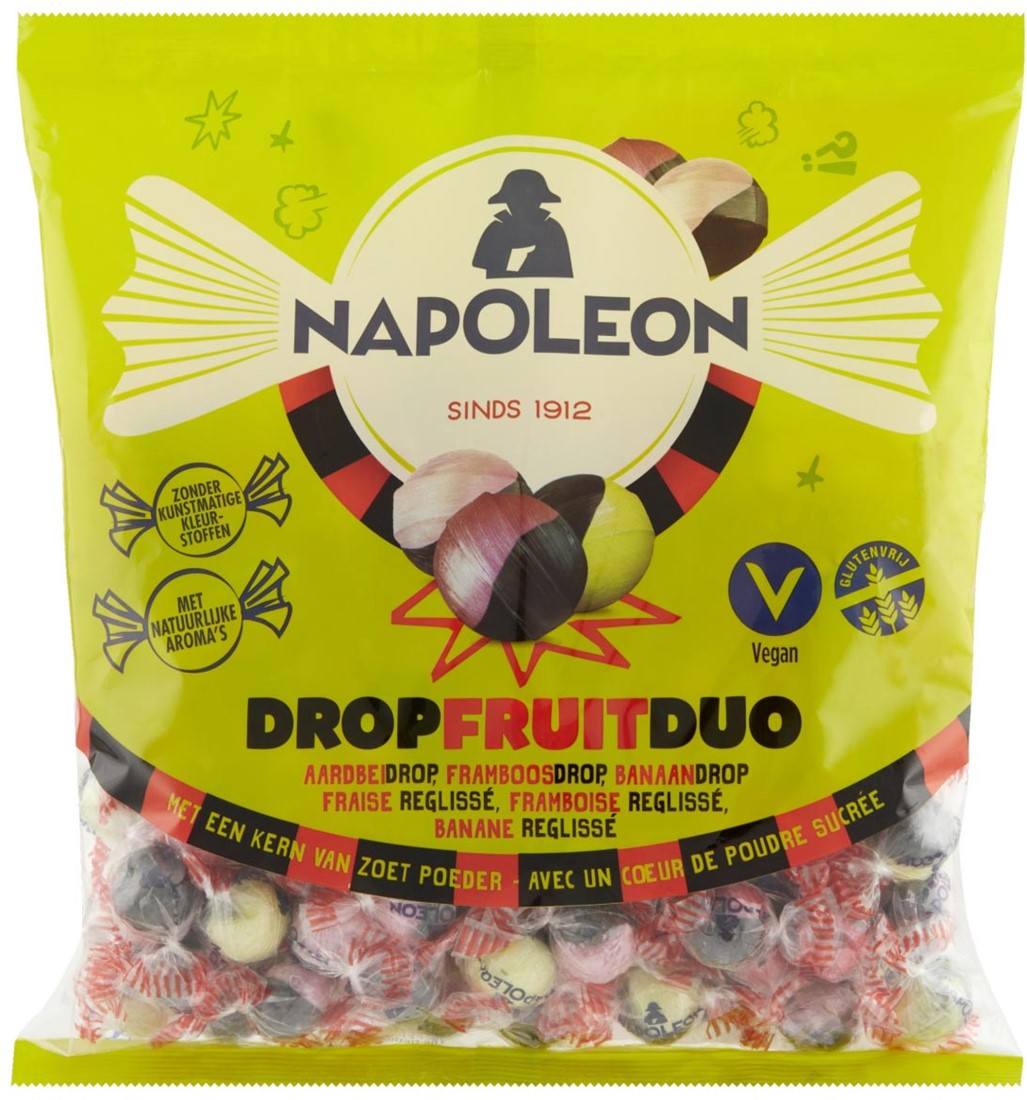 Napoleon snoepjes duo drop fruit, zak van 825 gram bij VindiQ Office