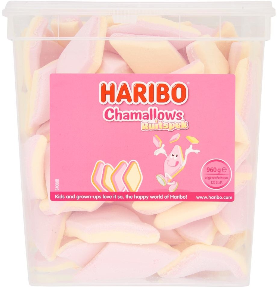 Haribo Chamallows guimauves en forme de losange, boîte de 120 pièces ...