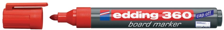 edding whiteboardmarker 360 rood bij VindiQ Office