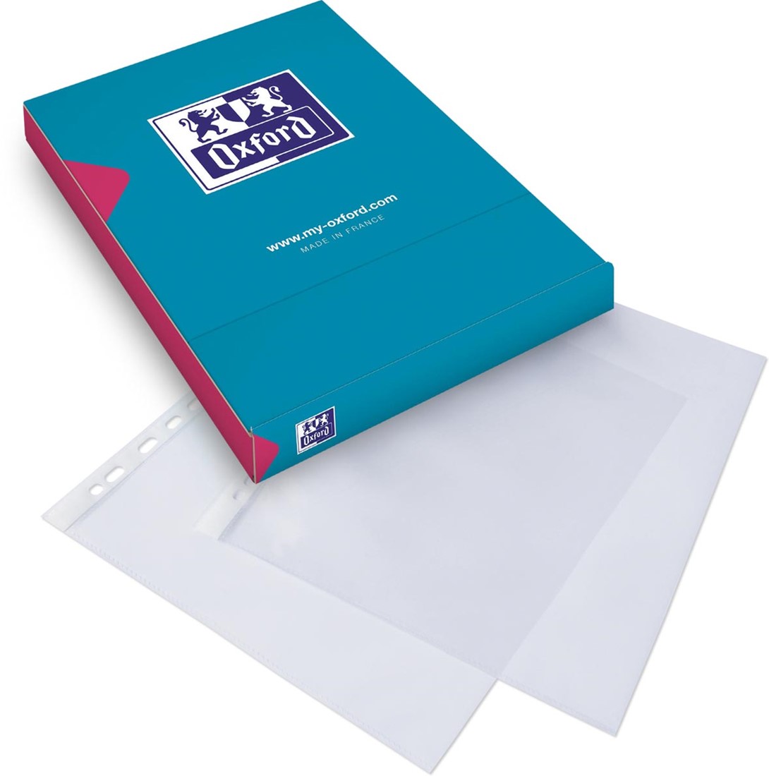 Oxford showtas, A4, uit glasheldere PP, 11-gaatsperforatie, 50 micron ...