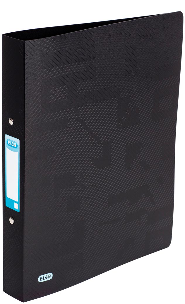 Elba Urban ringmap, ft A4, rug van 4 cm, 2 ringen van 30 mm, zwart bij ...