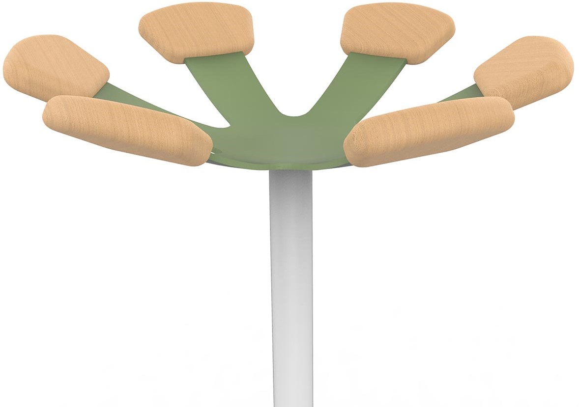 Unilux kapstok Aurora, wit/groen bij VindiQ Office