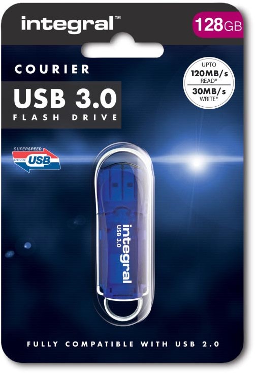 Integral Courier USB 3.0 stick, 128 GB bij VindiQ Office