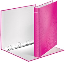 Leitz WOW ringmap 4 ringen, roze bij VindiQ Office