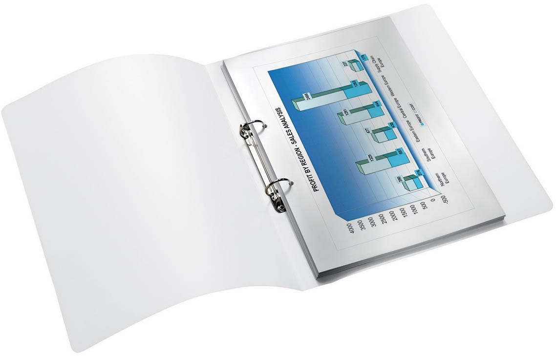 Leitz WOW ringmap, uit PP, ft A4, blauw bij VindiQ Office