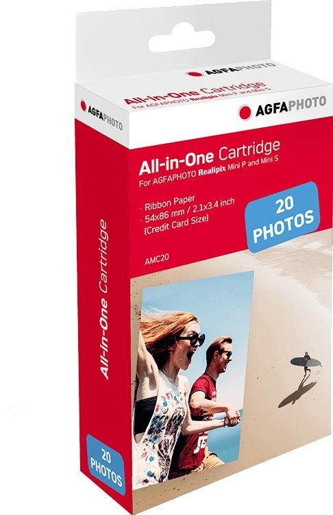 AgfaPhoto recharge pour imprimante Realipix Mini P, cartouche et 20 ...