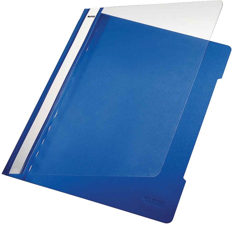 Leitz Snelhechtmap blauw, ft A4 bij VindiQ Office