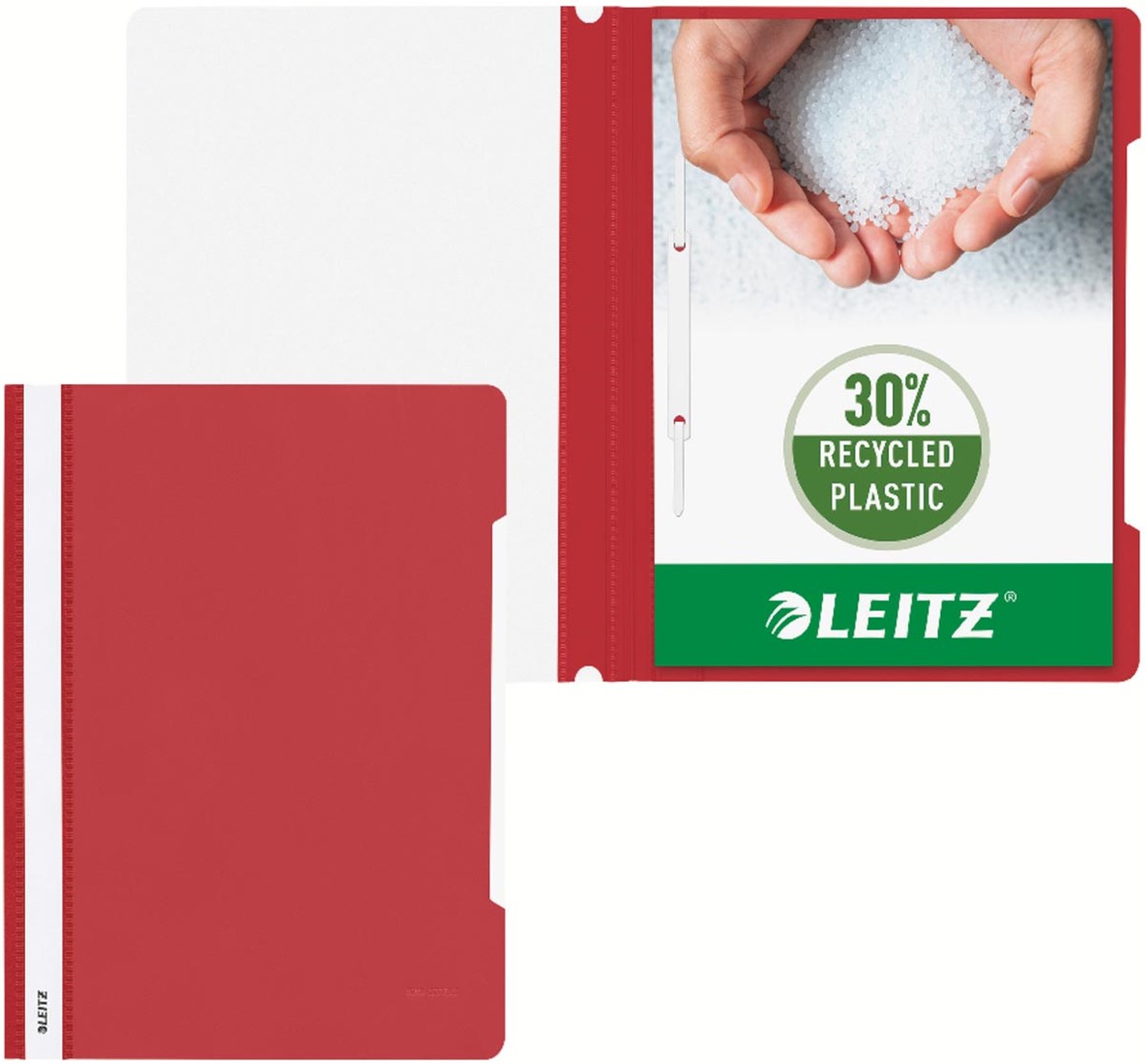 Leitz Snelhechtmap rood, ft A4 bij VindiQ Office