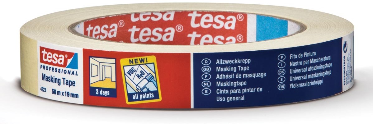 Tesa ruban de masquage, ft 38 mm x 50 m bij VindiQ Office