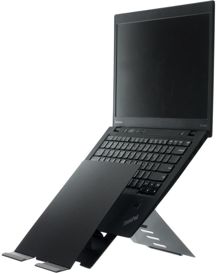 R-Go Riser Flexible support pour ordinateur portable, noir bij VindiQ Office