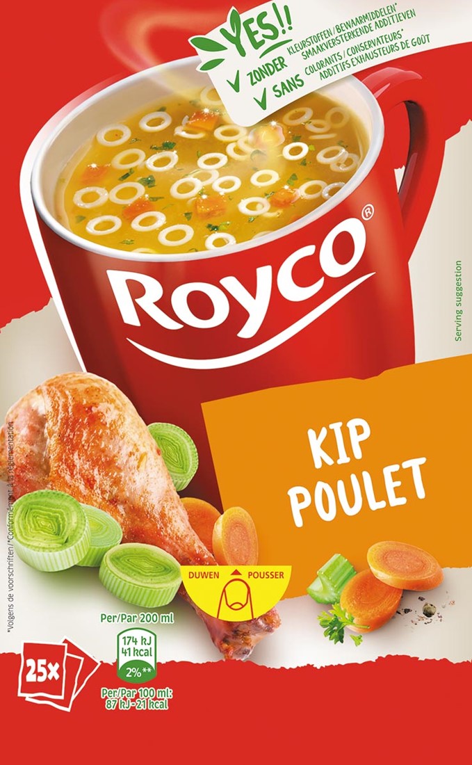 Royco Minute Soup kip, pak van 25 zakjes bij VindiQ Office