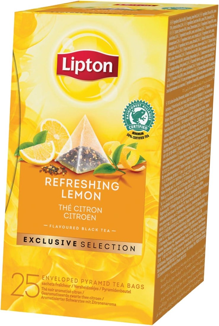 Lipton thé, Citron, Exclusive Selection, bôite de 25 sachets bij VindiQ ...