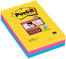 Post-it Super Sticky notes XXL Carnival, 90 feuilles, ft 101 X 152 mm ...