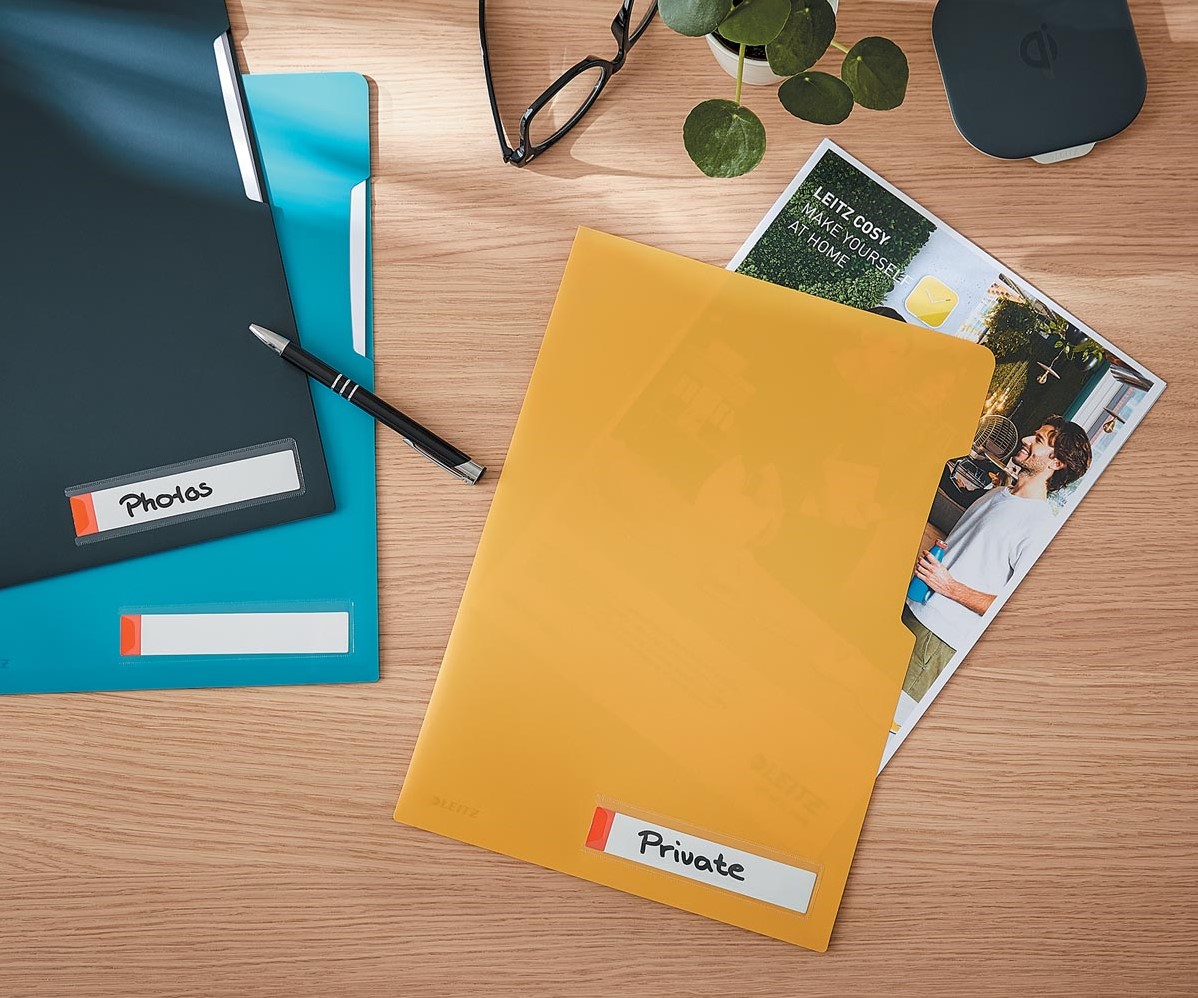 Leitz Cosy L-map, ft A4, PP van 200 micron, ondoorzichtig, geel bij ...