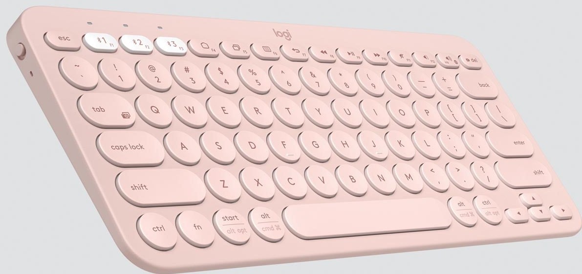 Logitech clavier sans fil K380, azerty, rose bij VindiQ Office